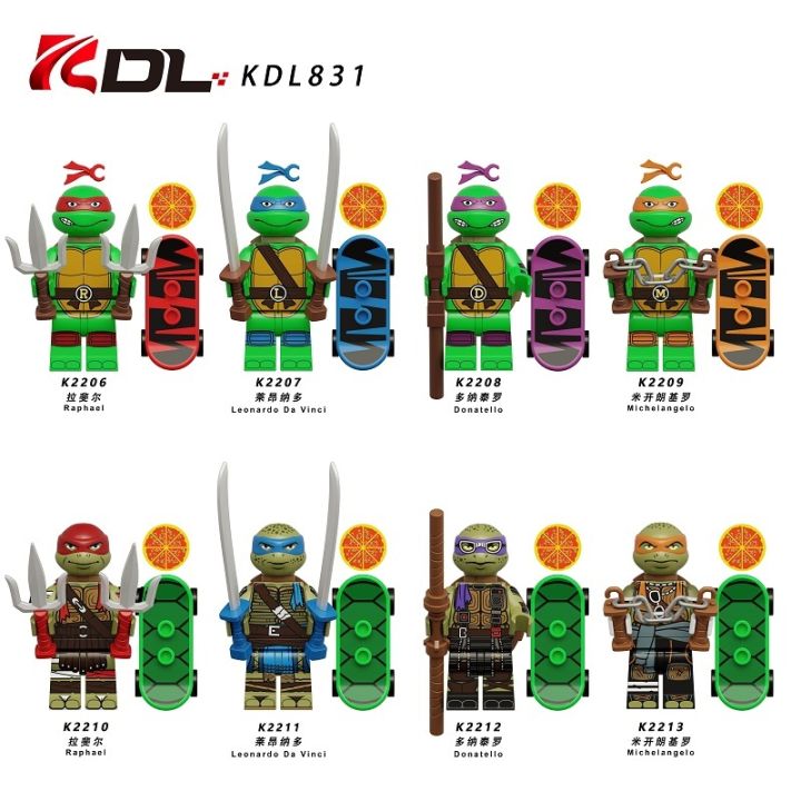 【NextGenGadgets】with LEGO Cartoon Anime Teenage Mutant Turtles Leonardo ...