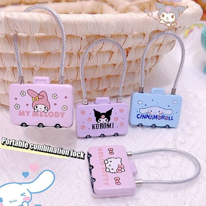 Cartoon Mini Combination Lock Anti-theft Metal Rope Password Lock ...