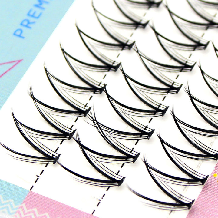 MUYD V Shape Mink Individual Fishtail Eyelash Extension Natural ...