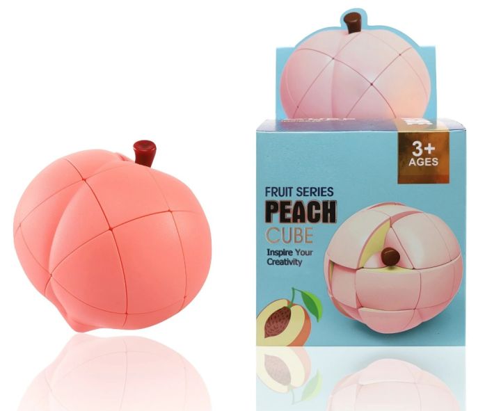 Apple / Orange / Peach Fruit Magic Cube Puzzle - 1:1 Realistic Fruit ...