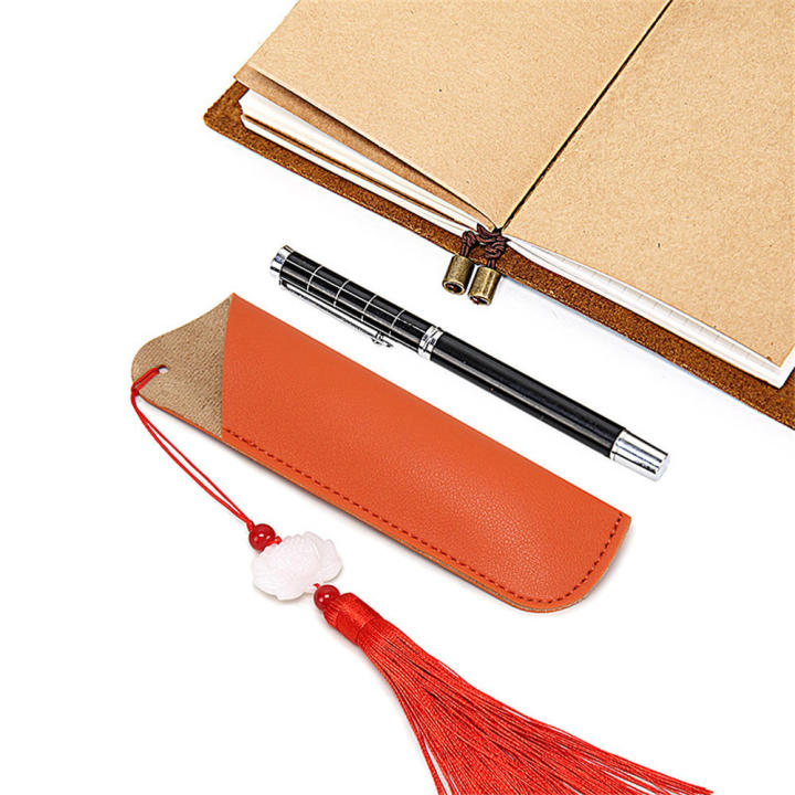 Cover Pen Case Soft Pencil Holder Protective Pu Leather Stationery for ...