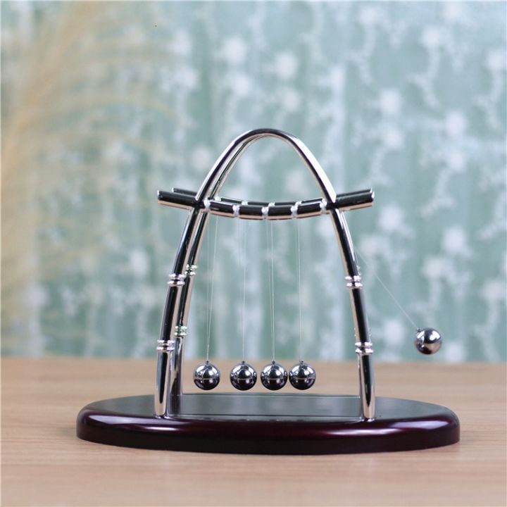 【DIV MALL】2019 Kids Physics Science Accessory Desk Toy Newton"s Steel ...