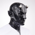 Latex Headset Halloween Devil Horn Mask Horror Costume Prop Ghostface ...