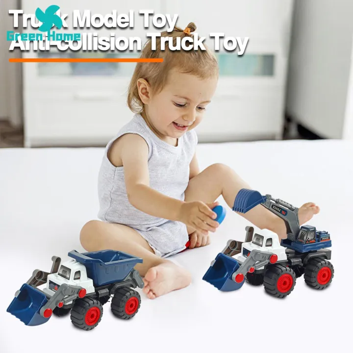 Truck Model Toy Flexible Arm Excavator/dump Truck Toy Moveable ...