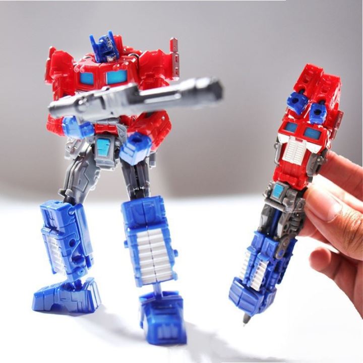 Black technology Internet celebrity transformation pen Optimus pillar ...