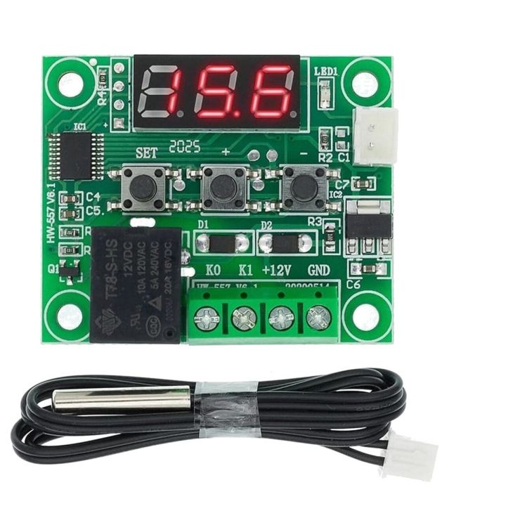 W1209 Digital Temperature Controller Thermostat Module 12VDC | Daraz.lk