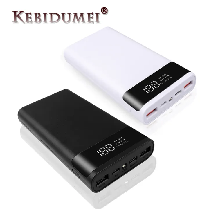 Kebidu Portable 5V 6x18650 Power Bank Box Case DIY Type-C USB Fast ...