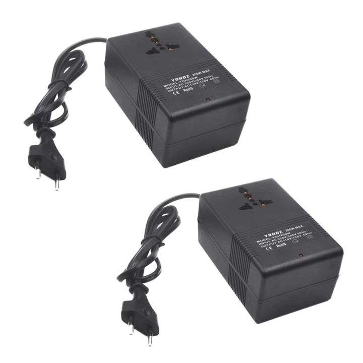 2X 200W Voltage Converter Transformer Step Down 220V to 110V AC Step ...