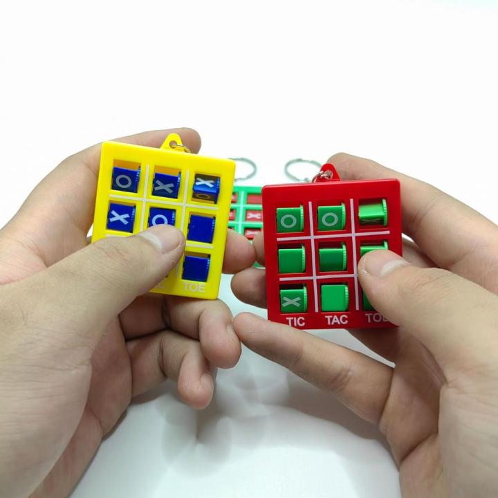 Rotating pieces Puzzle game keychain Portable Square-shaped Creative ...