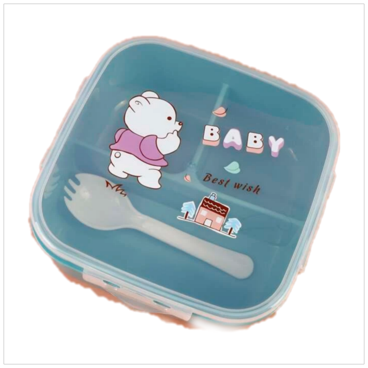 1pc Cartoon Graphic Lunch Box With 1pc spoon | Daraz.lk