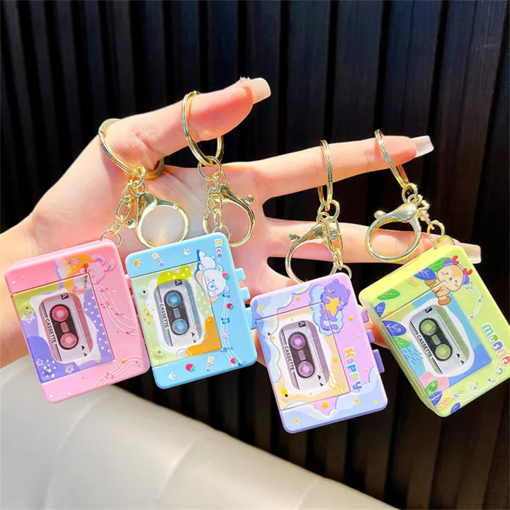 Small Mini Recorder Keyring Lightweight Tape Recorder Keychain Retro ...
