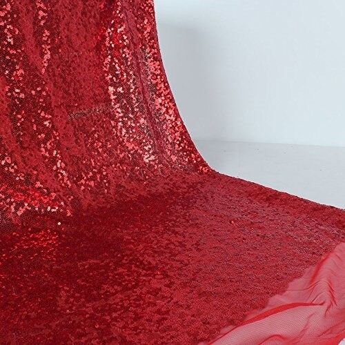 Red Sequin Fabric Sparkly Shiny Bling Material 1 meter | Daraz.lk