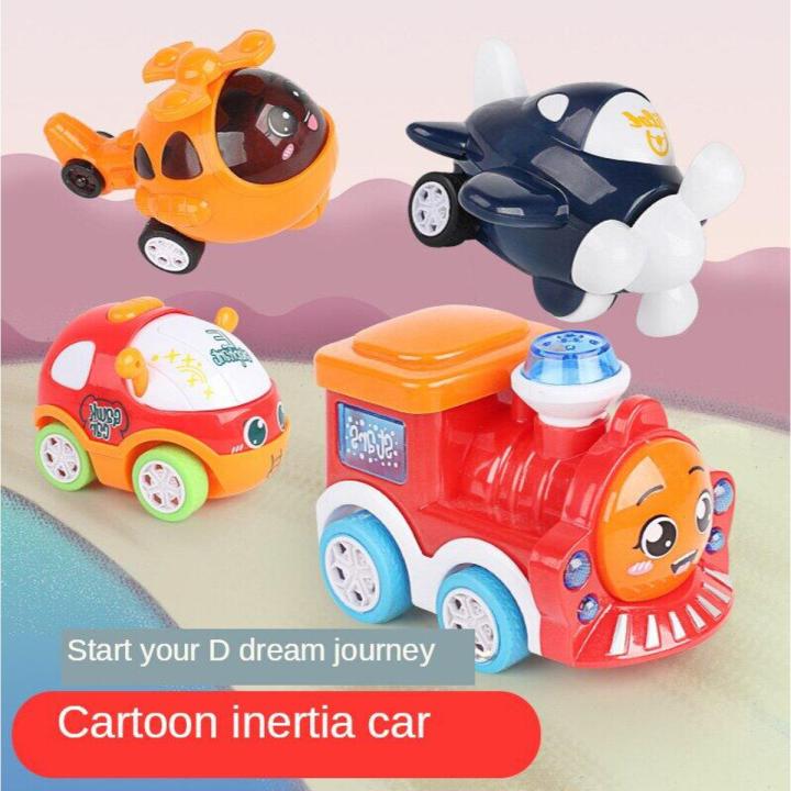 1pcs Cute Cartoon Children's Toy Inertial Pull Back Car Toy Car with ...