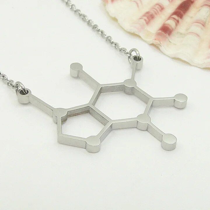 【happy one】DICAYLUN Stainless Steel Molecule Caffeine Molecule Chemical ...