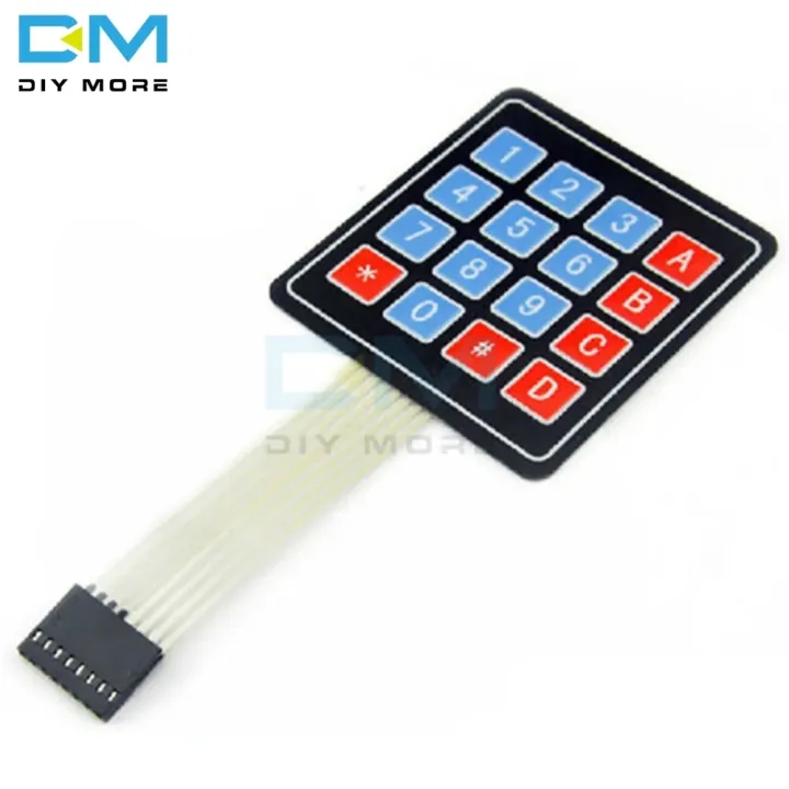 【KAMDSS015】4 * 4 Matrix Array Matrix Keyboard 16 Key Membrane Switch Keypad Module For arduino ...