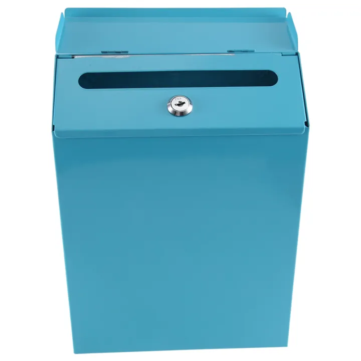 Lockable Mailbox Wall Collection Box Farmhouse Mailbox with Key ...