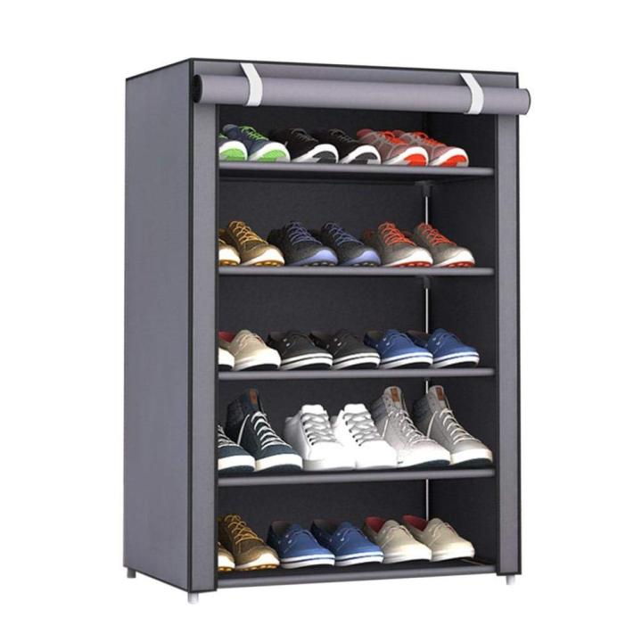 Multi functional 5 Tier Shoe Rack Organizer Simple Floor Coat Rack Shoe ...