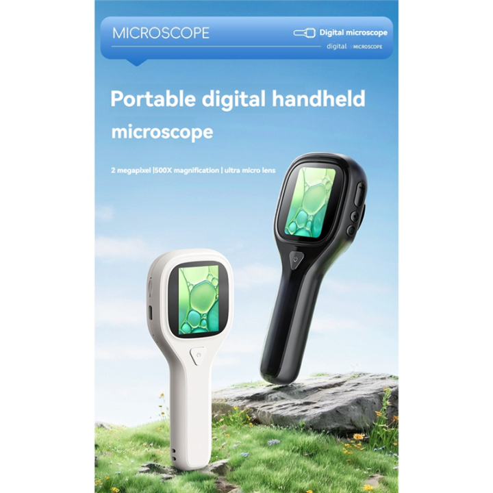 Handheld Microscope Magnifier Magnifier Magnifying Glass withLight Chip ...