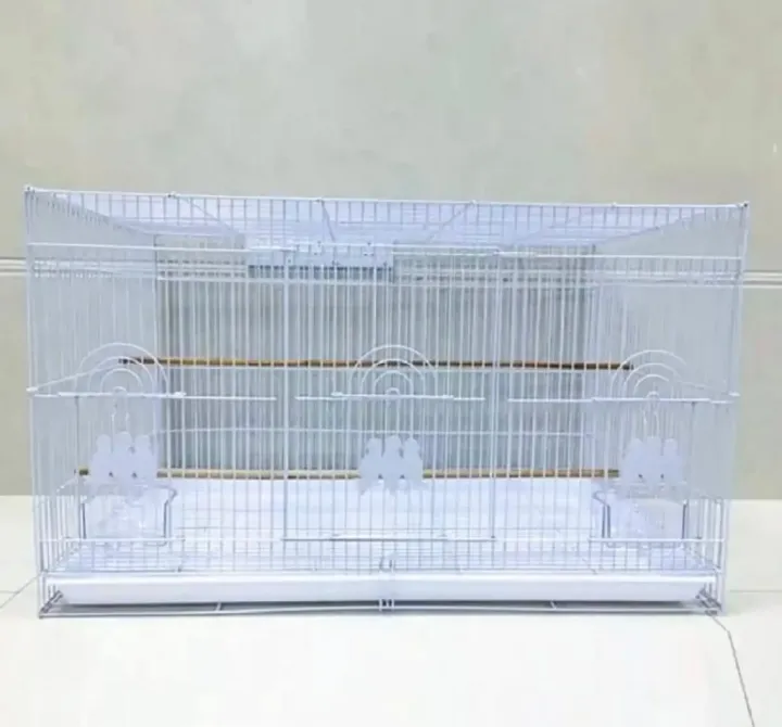 Large Bird Cage Stand Cage with Food Cup Hanging Parrot Finches love ...