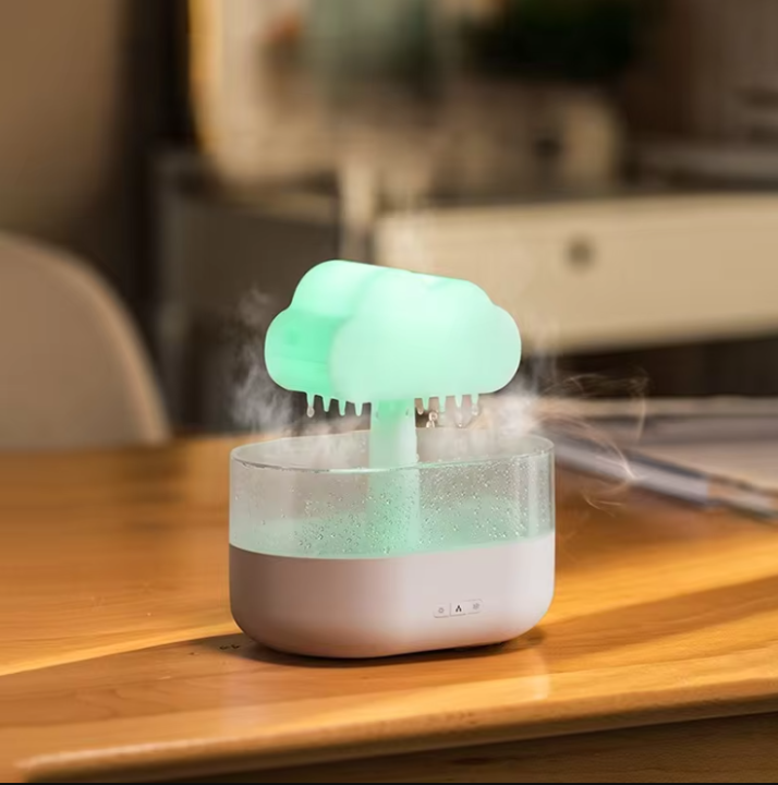 Color Changing Rain Cloud Humidifier, Mushroom Diffuser with Automatic ...