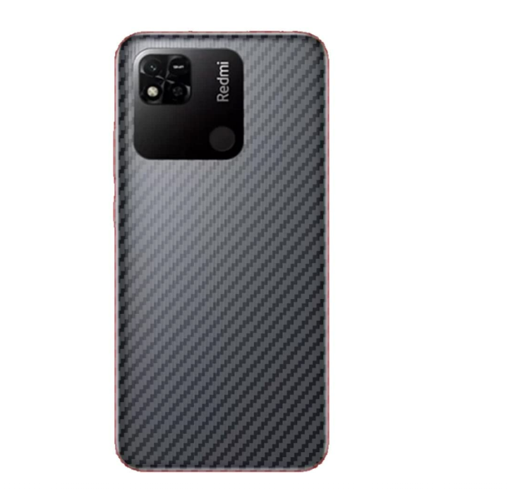 Redmi 12C Carbon Fiber Protector 3D Back Skin Protective Anti Fungal ...