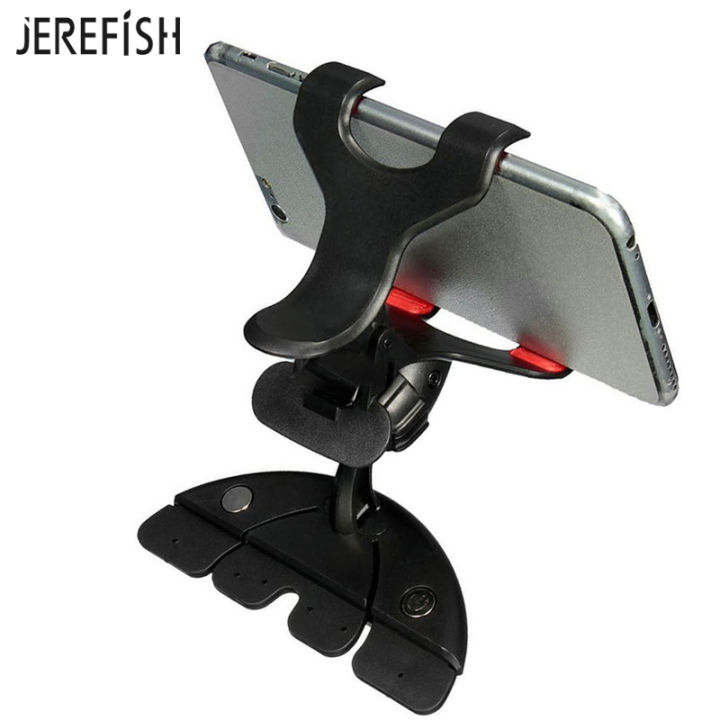 Rotating Adjustable Cd Slot Car Phone Holder Cd Player Cellphone Mount ...