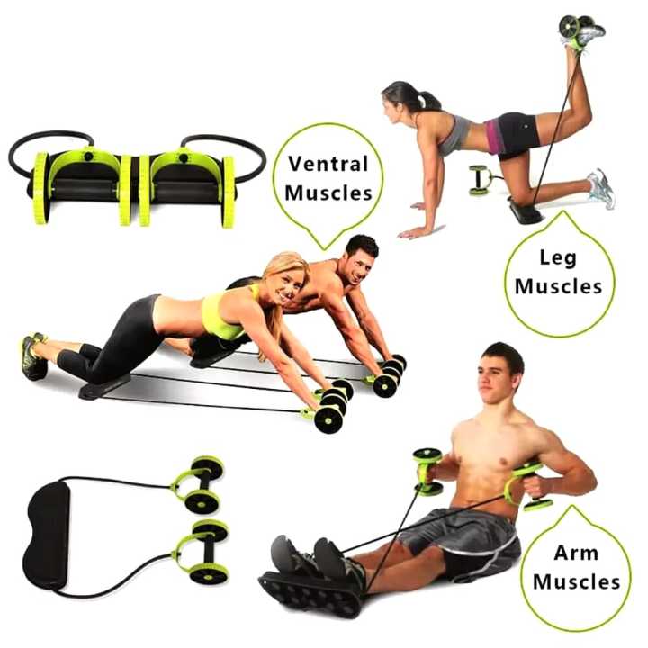 Revoflex Core Double AB Roller Exercise Equipment,Professional Ab Wheel ...