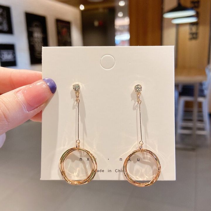 【ALLGOOD】PEC Korean Fashional Ins Style Temperament Earrings | Daraz.lk