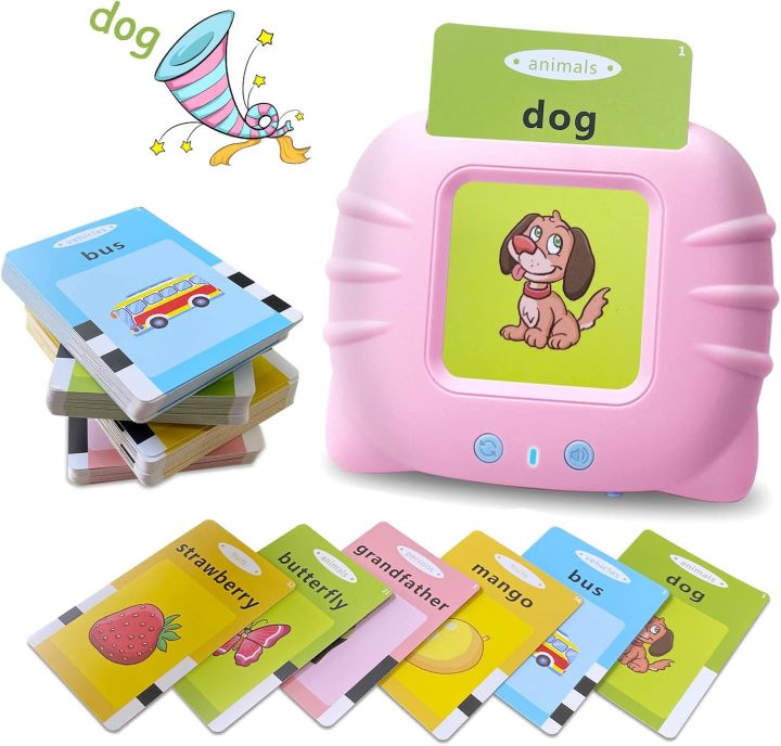 Talking Flash Cards Double Sided Cards, Basic Cognition Electronic ...