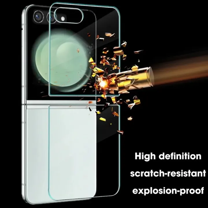 Tempered Glass Screen Protector for Samsung Galaxy Z Flip 5 Outer Back ...
