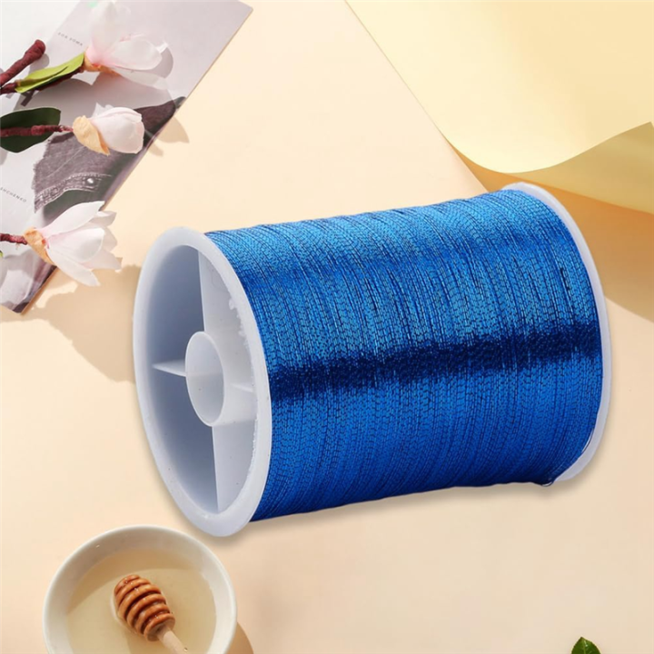 Embroidery Floss String Polyester Tinsel Cord Glitter Embroidery Floss ...