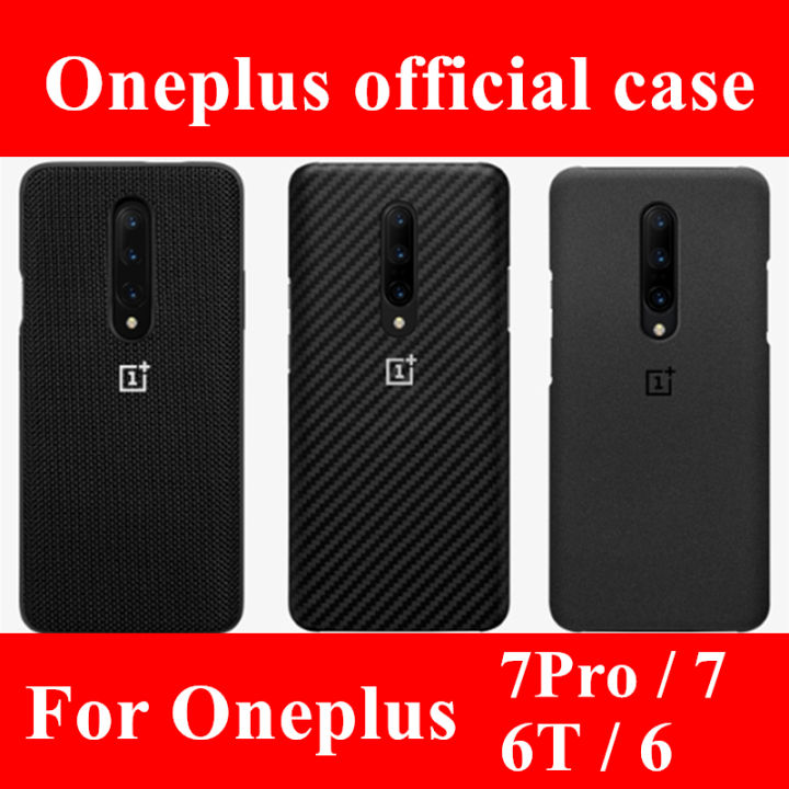100% Official Original Oneplus 7 / 7T Pro 6T 6 Back Case Silicone ...