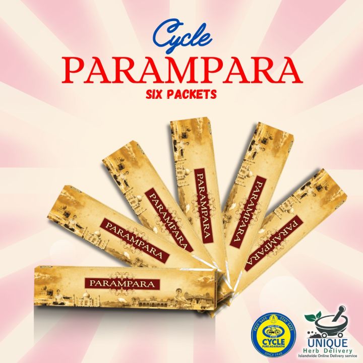 Cycle Parampara Masala Bathi Incense Sticks Packs: 6 (Six)-Packets of ...