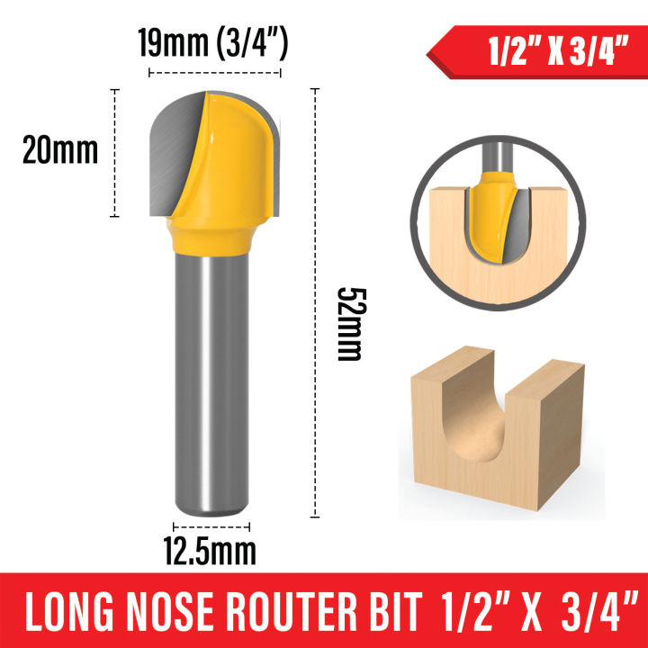Round nose router bit 1/2"X3/4" | Daraz.lk