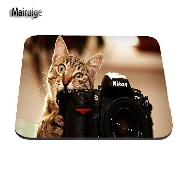 Rubber Pad Camera Rectangle Desk Pads Customized Beautiful Lovly Mouse ...