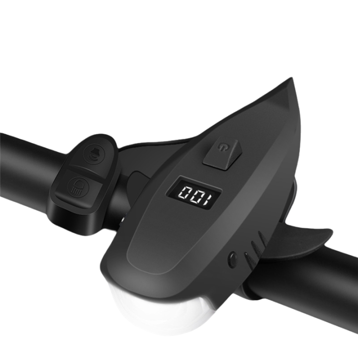Bike Horn with Light, Electric Bicycle Bell & Rechargeable Headlight ...