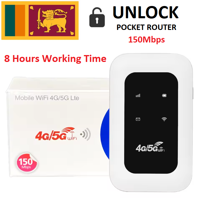 4G Wireless LTE WiFi Router 4G/5G Portable WIFI 150Mbps USB Modem Pocket Hotspot Mobile ...