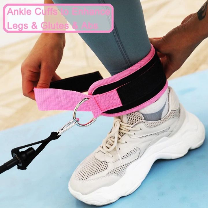 【KuaKe Mall】Fitness Straps Adjustable D-Ring Support Cuffs Gym Strength ...