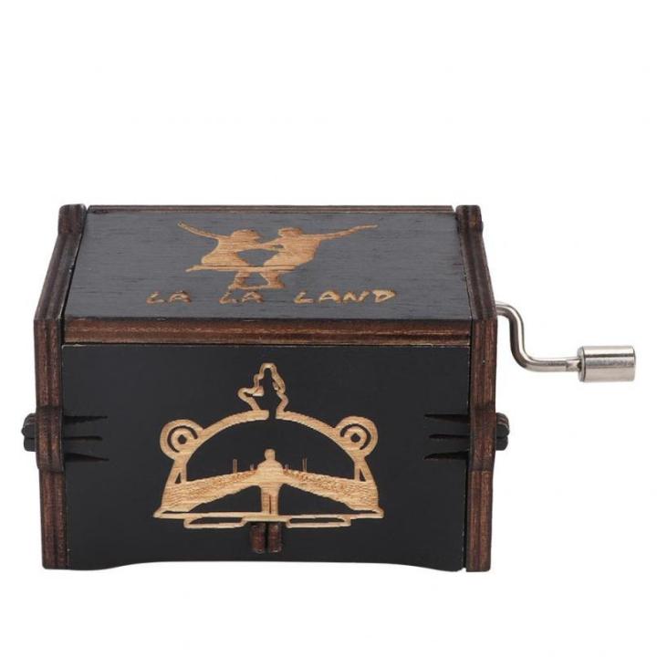 Hand Crank Bl k Color Mechanical Music Box Birthday ft Home Decor ...