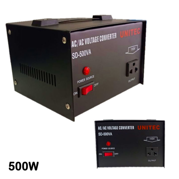 AC to AC Step Up & Step Down Converter - 500 watt - Black | Daraz.lk