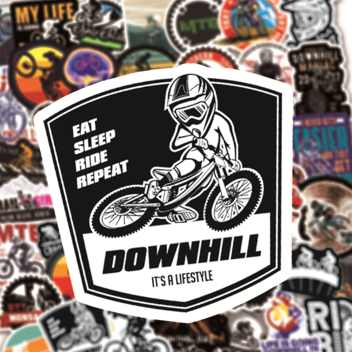 20/40/60 pcs Mountain Bike stickers MTB stickers for Laptop Luggage ...