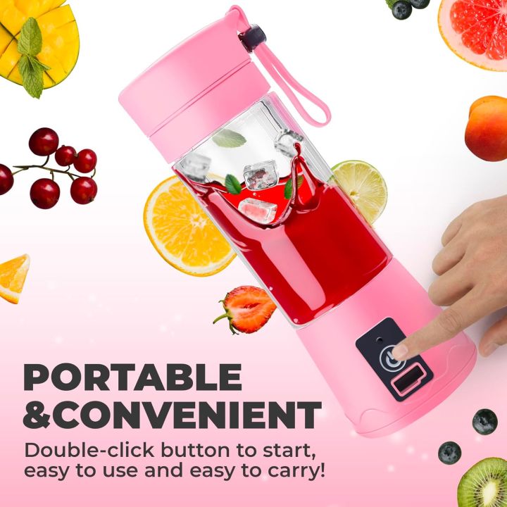 USB Charging Blades Portable Juicer Juice Smoothie Smothie Maker ...