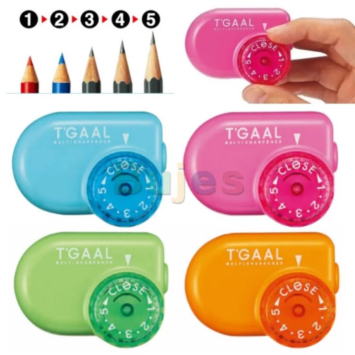 Kutsuwa STAD T'GAAL Angle Adjustable Pencil Sharpener (RS017LB),Five Gears Adjustable,Not Easy ...