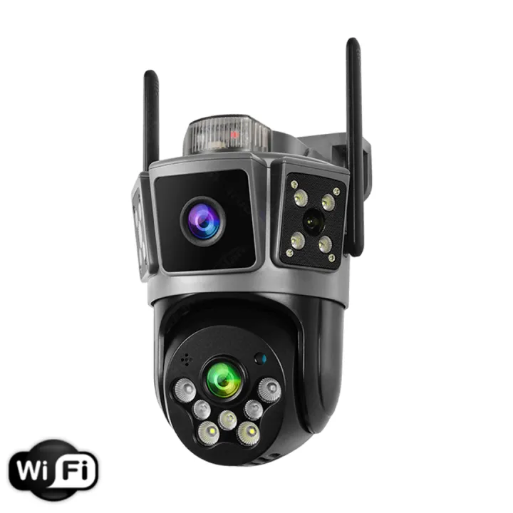 WiFi 6MP Dual Lens PTZ Camera Night Vision Color OutdoorCameras Okam ...