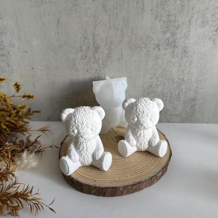 Easy to Use Bear Plaster Mold Seamless Design Lightweight Non-toxic DIY ...