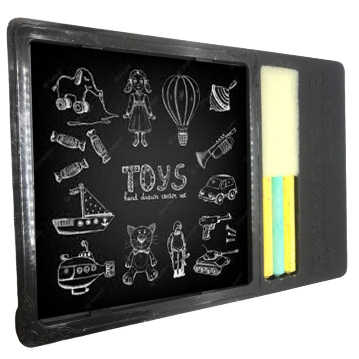 Kids Toy Blackboard With Chalk and Duster for children's girls and boys ...