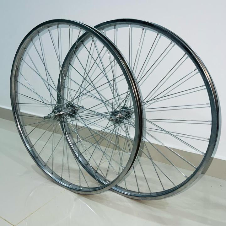 Bicycle Steel Rim, Double Side Thread Hub 36/36 Holes 26 Wheel Size ...