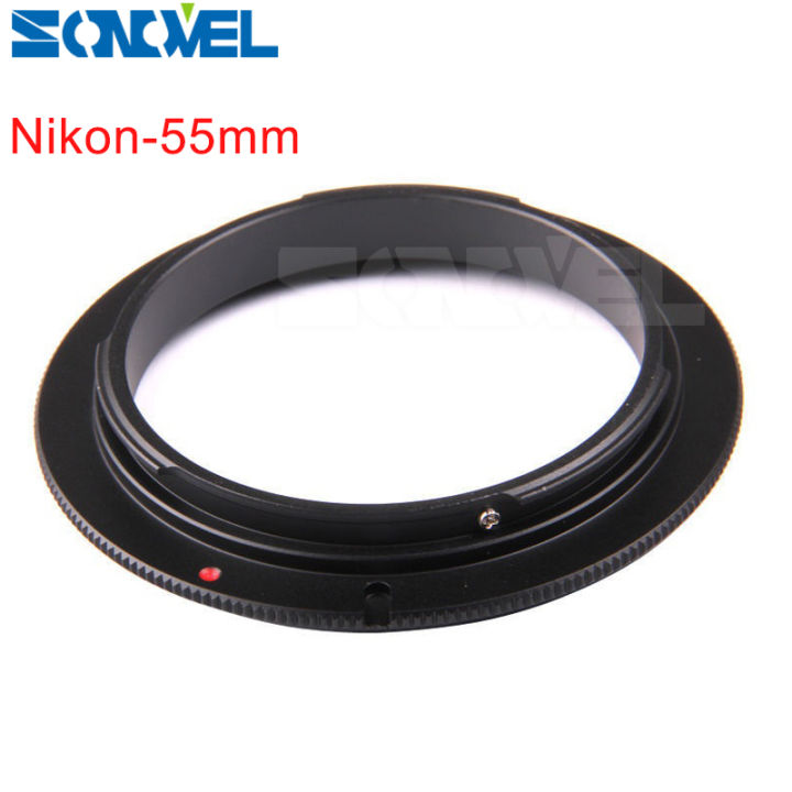 【Huaxiacuye8718】55mm Macro Lens Reverse Adapter Ring for Nikon AI AF ...