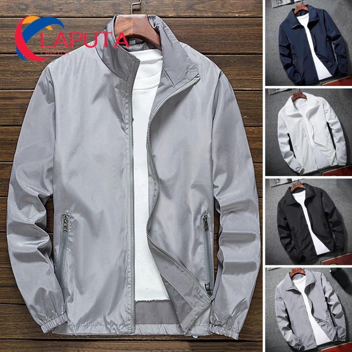 Large Size Men Spring Jacket Men's Outdoor Windbreaker Jacket with ...