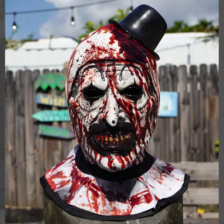 Horror Bloody Terrifier 3 Art The Clown Mask Cosplay Demon Joker Killer ...